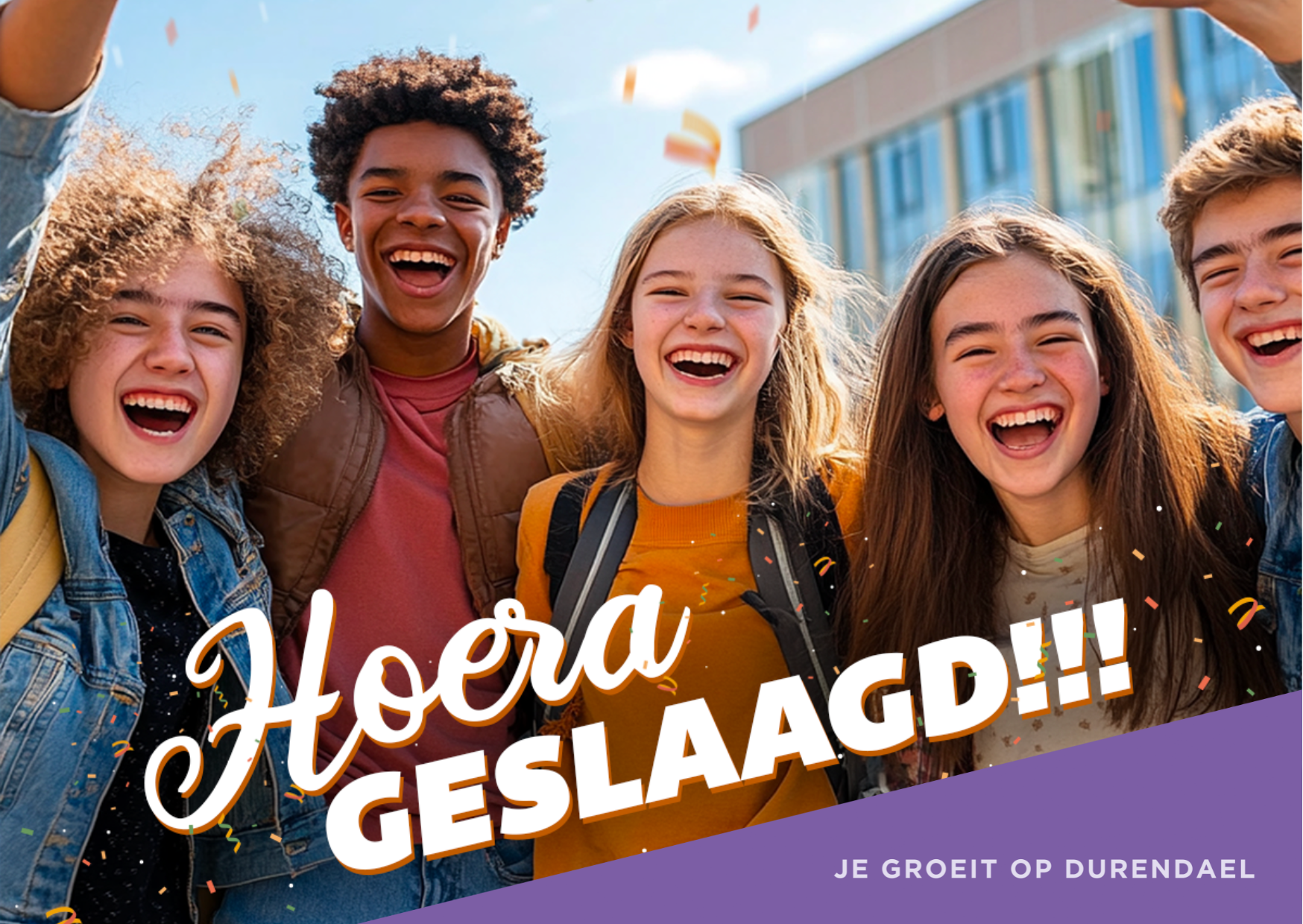 Geslaagd! De vlag kan uit! - Durendael | 2College